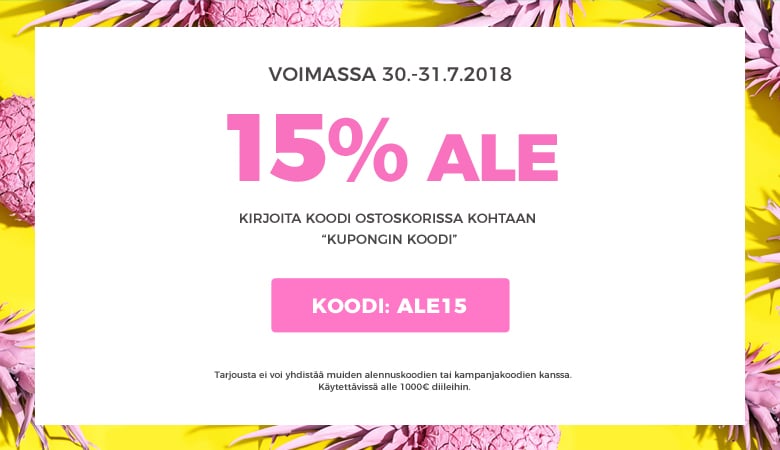 15% alennus diileistä koodilla ALE15 | Offerilla