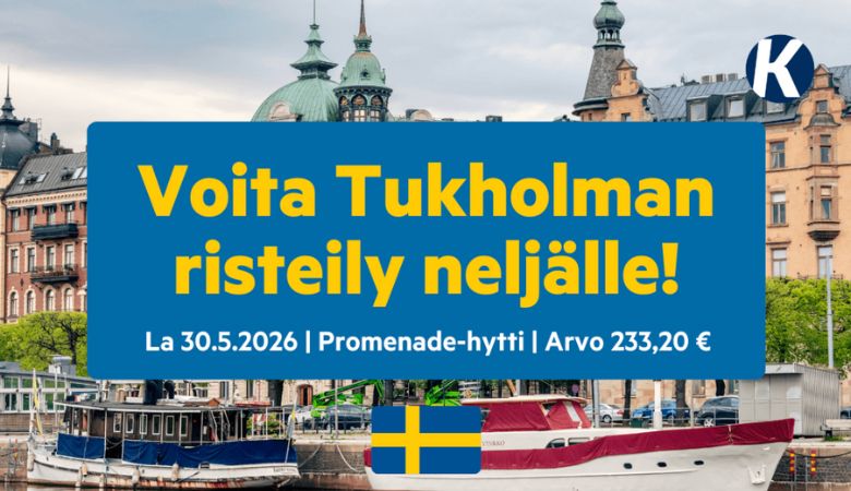 Arvonta! Voita Tukholman risteily neljälle